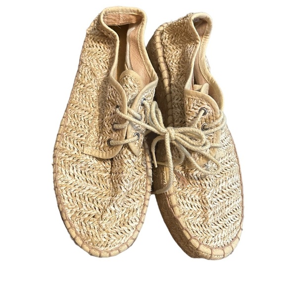 Monoprix Femme | Shoes | Monoprix Femme Rattan Woven Lifted Sneakers ...